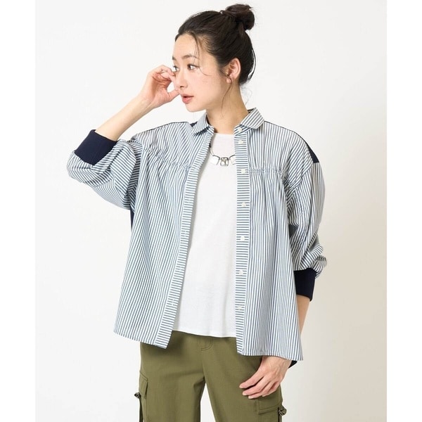 ジョルジュ・レッシュ（ES RECH）/ストライプシャーリングブラウス
