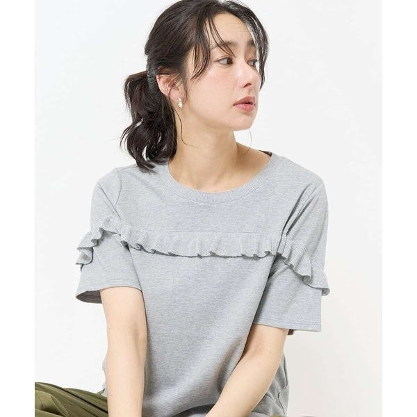 ジョルジュ・レッシュ（ES RECH）/ニットラメフリルカットソー