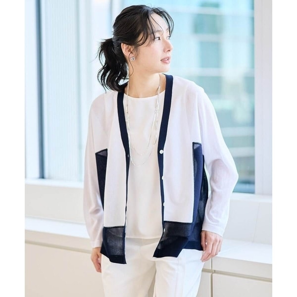 ジョルジュ・レッシュ（ES RECH）/ドルマンスリーブシアーニットカーディガン