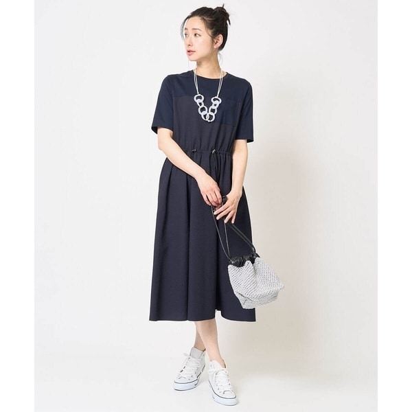 ジョルジュ・レッシュ（ES RECH）/[接触冷感/吸水速乾]サッカーシャドーギンガムワンピース