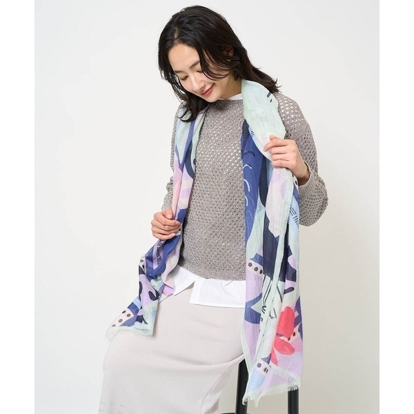 ジョルジュ・レッシュ（ES RECH）/バードボタニカルシルク混ストール