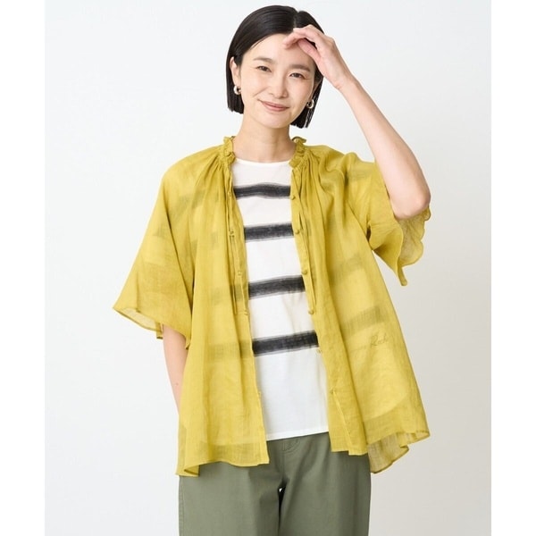 ジョルジュ・レッシュ（ES RECH）/ラミーギャザースタンドカラーブラウス