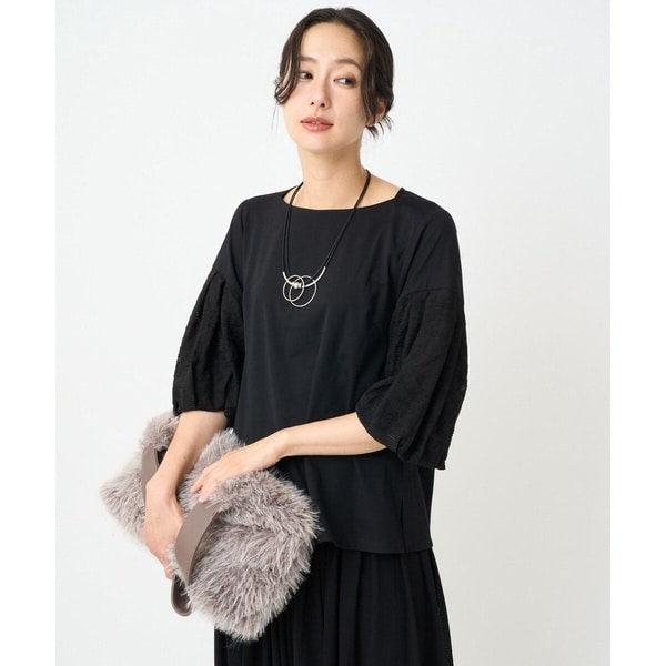 ジョルジュ・レッシュ（ES RECH）/ジャカードバルーンスリーブカットソー