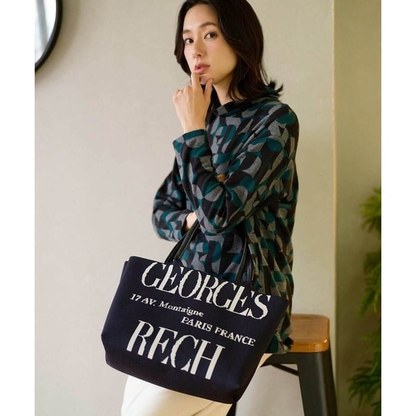ジョルジュ・レッシュ（ES RECH）/ロゴニットトートバッグ