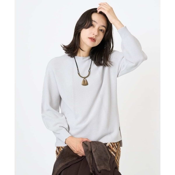 ジョルジュ・レッシュ（ES RECH）/[日本製]ガーター編みニットプルオーバー