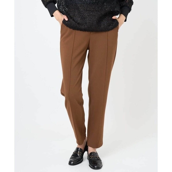 ジョルジュ・レッシュ（ES RECH）/[日本製]カットジョーゼットストレッチテーパードパンツ