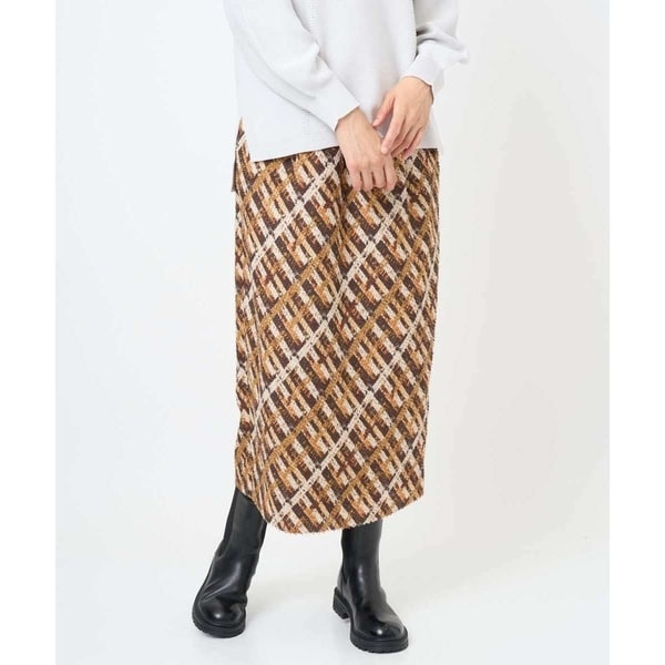 ジョルジュ・レッシュ（ES RECH）/[日本製]フェザーナロータイトチェックスカート