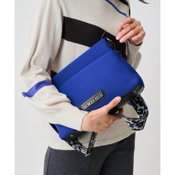 ジョルジュ・レッシュ（ES RECH）/チャーム付きレオパードテープショルダーバッグ