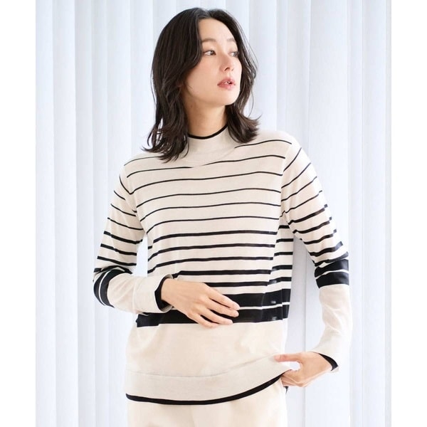 ジョルジュ・レッシュ（ES RECH）/[アンサンブル対応]ウォッシャブルウールセミハイネックニット