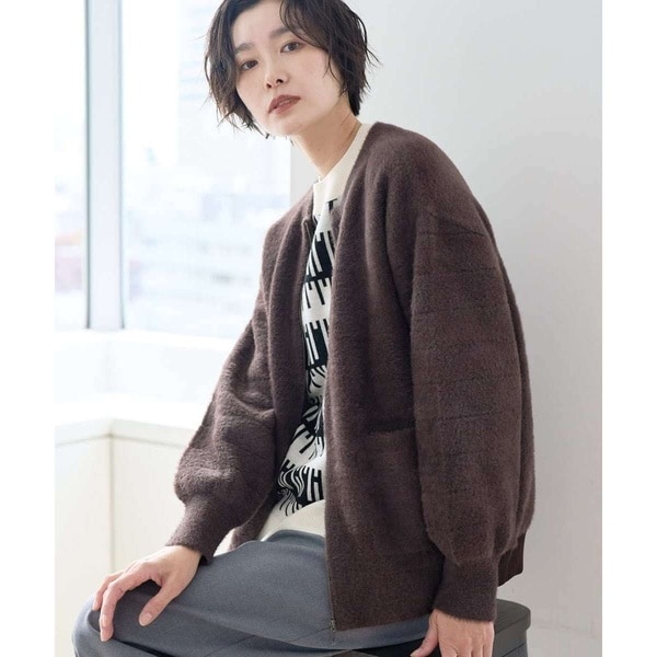 ジョルジュ・レッシュ（ES RECH）/フェザーヤーンリバーカーディガン