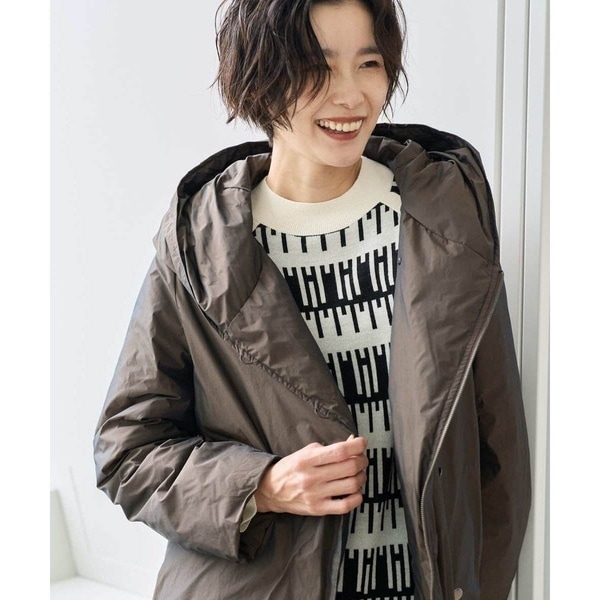 ジョルジュ・レッシュ（ES RECH）/ステッチレスシャンブレーロングダウンコート