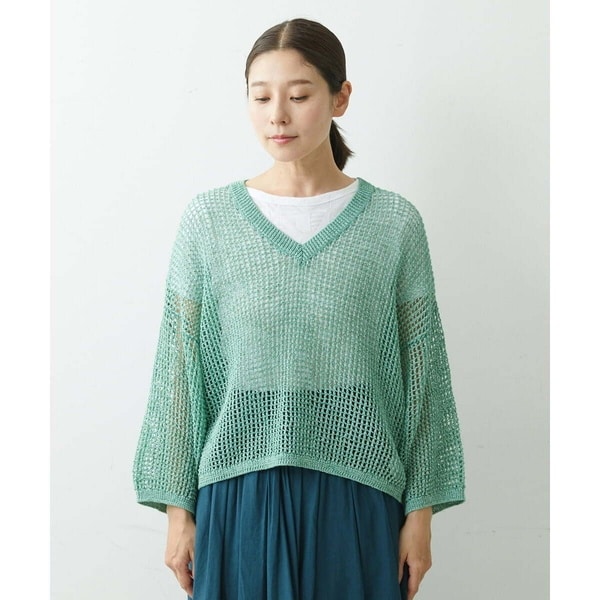 ジャンニ・ロ・ジュディチェ/[洗える]ドライハシゴメッシュニット