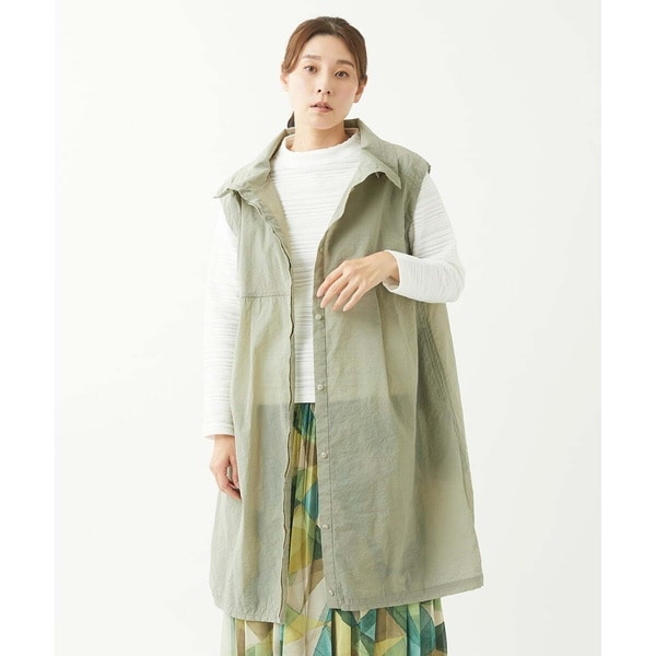 ジャンニ・ロ・ジュディチェ（GIANNI LO GIUDICE）/[洗える・日本製]クレイペーパーナイロンロングベスト