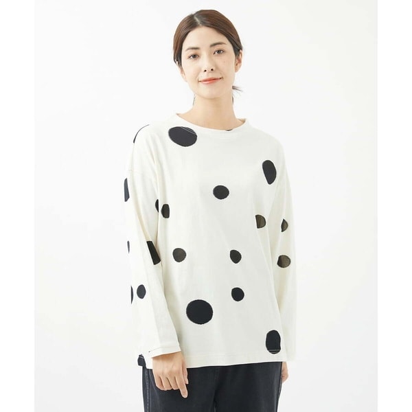 ジャンニ・ロ・ジュディチェ（GIANNI LO GIUDICE）/[洗える・日本製]ドット柄ジャガードカットソー