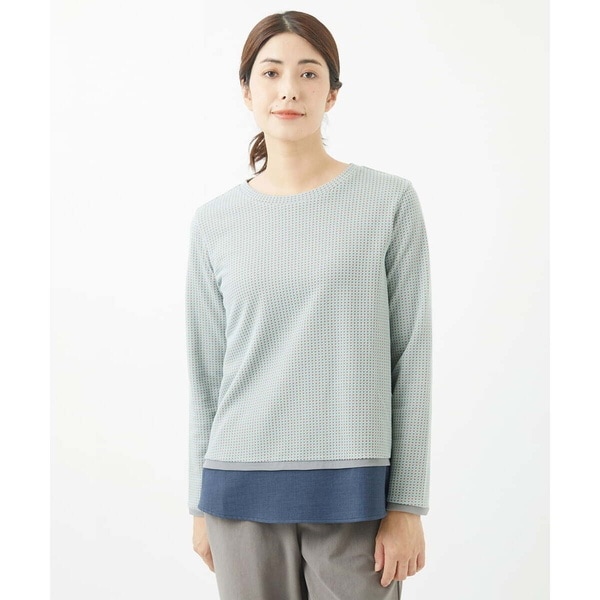 ジャンニ・ロ・ジュディチェ（GIANNI LO GIUDICE）/[洗える・日本製]ハニカムジャガードカットソー