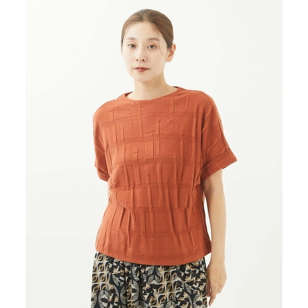 ジャンニ・ロ・ジュディチェ（GIANNI LO GIUDICE）/[洗える・日本製]切替リンクスジャガードカットソー