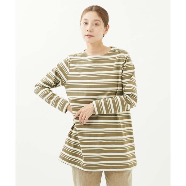 ジャンニ・ロ・ジュディチェ（GIANNI LO GIUDICE）/[洗える]コンパクト天竺ボーダーカットソーチュニック