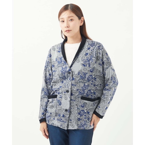 ジャンニ・ロ・ジュディチェ（GIANNI LO GIUDICE）/[洗える・日本製]ワンダーランドジャガードカーディガン