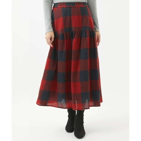 ジャンニ・ロ・ジュディチェ（GIANNI LO GIUDICE）/ウールリファインガーゼチェックスカート