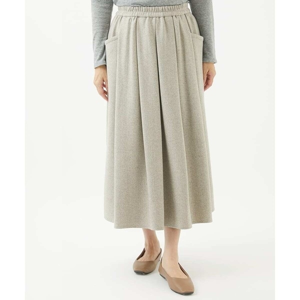 ジャンニ・ロ・ジュディチェ（GIANNI LO GIUDICE）/[日本製]ウール混ストレッチツイードスカート