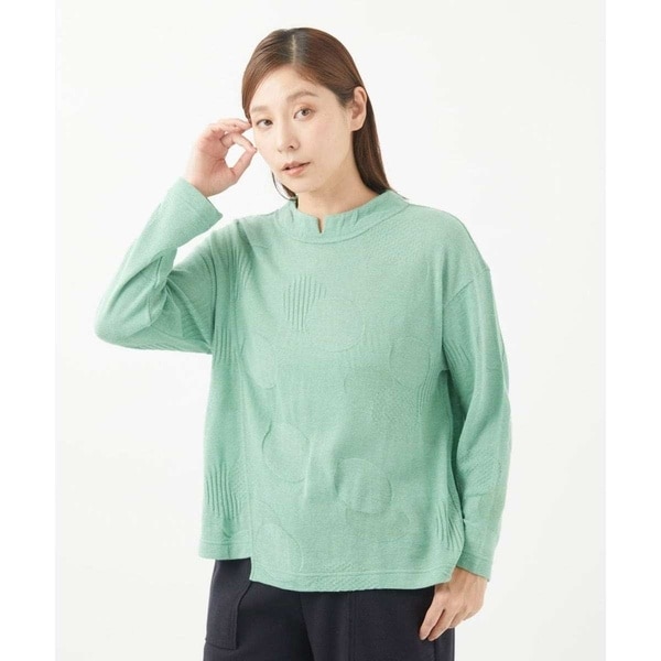 ジャンニ・ロ・ジュディチェ（GIANNI LO GIUDICE）/[洗える・日本製]リンクスドットジャガードカットソー