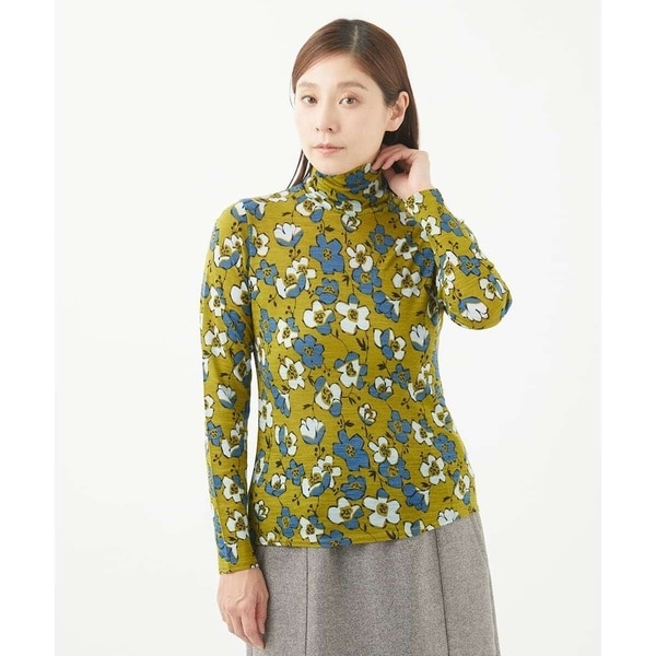 ジャンニ・ロ・ジュディチェ（GIANNI LO GIUDICE）/[洗える・日本製]ウールガーゼ天竺ソフィアプリントカットソー