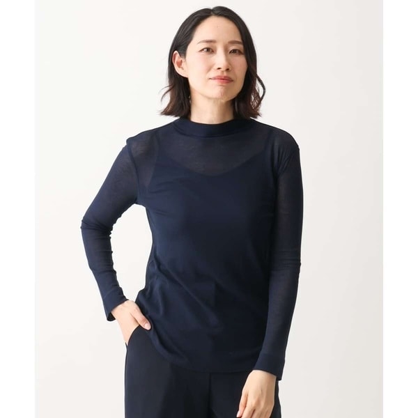 ジャンニ・ロ・ジュディチェ（GIANNI LO GIUDICE）/[洗える・日本製]シアーストレッチフライスモックネックカットソー