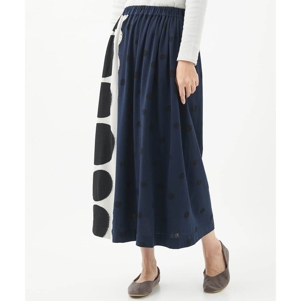 ジャンニ・ロ・ジュディチェ（GIANNI LO GIUDICE）/[洗える・日本製]ウール混ドットジャガードスカート