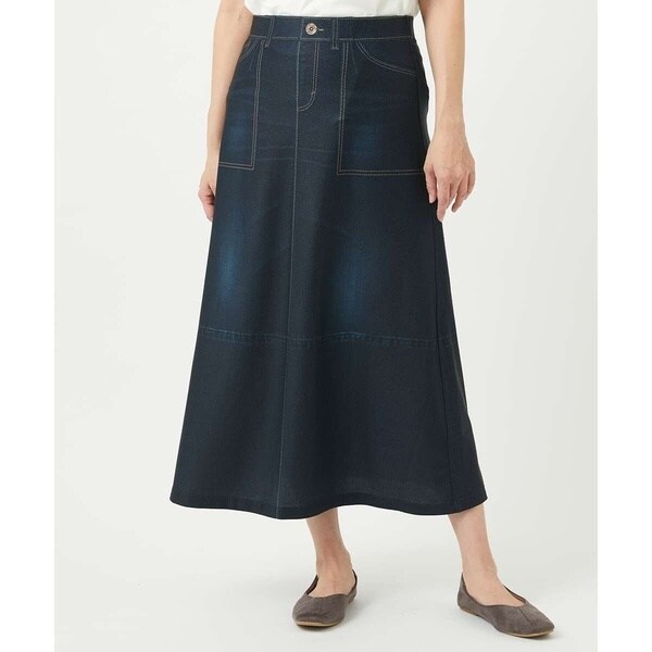 ジャンニ・ロ・ジュディチェ（GIANNI LO GIUDICE）/[洗える・リバーシブル]デニムペイズリープリントスカート