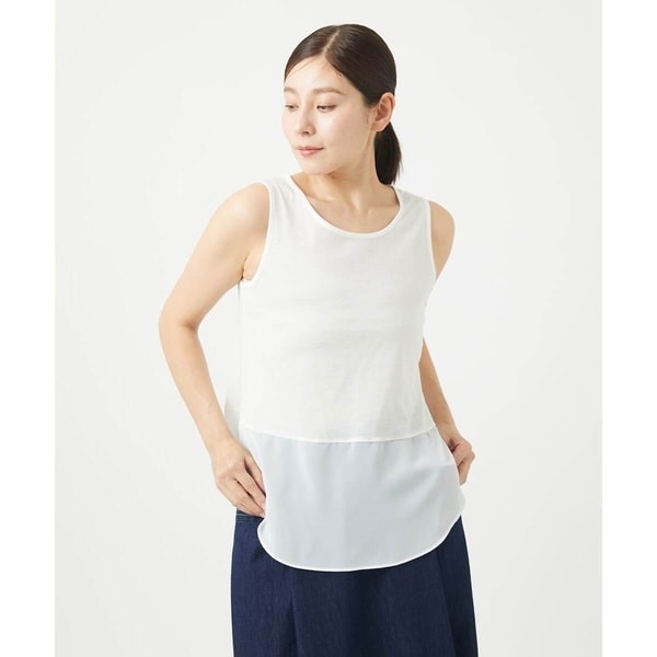 ジャンニ・ロ・ジュディチェ（GIANNI LO GIUDICE）/[洗える・日本製]リヨセルコットンスパイラル天竺タンクトップ