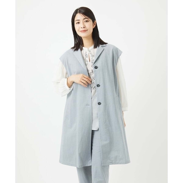 ジャンニ・ロ・ジュディチェ（GIANNI LO GIUDICE）/[洗える]コットンナイロンカノコ編みロングジレ