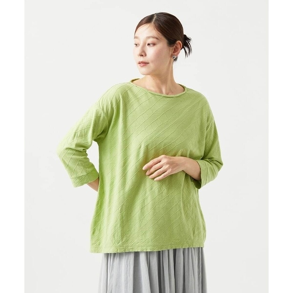 ジャンニ・ロ・ジュディチェ（GIANNI LO GIUDICE）/[洗える]コットンジャガードカットソーチュニック