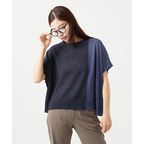 ジャンニ・ロ・ジュディチェ（GIANNI LO GIUDICE）/[洗える]配色ナシジニットプルオーバー