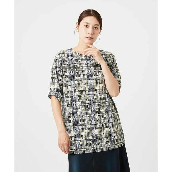 ジャンニ・ロ・ジュディチェ（GIANNI LO GIUDICE）/[接触冷感・洗える]ジオメトリックプリントチュニック