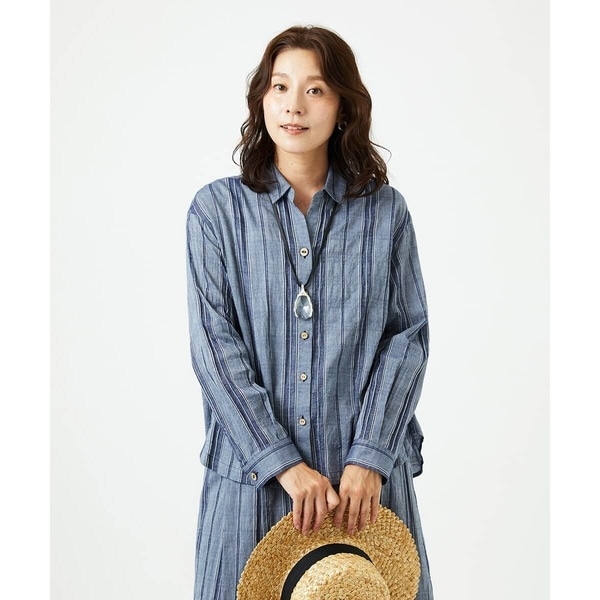 ジャンニ・ロ・ジュディチェ（GIANNI LO GIUDICE）/[洗える]ドビーシャーリングブラウス