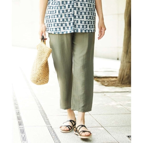 ジャンニ・ロ・ジュディチェ（GIANNI LO GIUDICE）/[洗える]レーヨンナイロンリネンパンツ