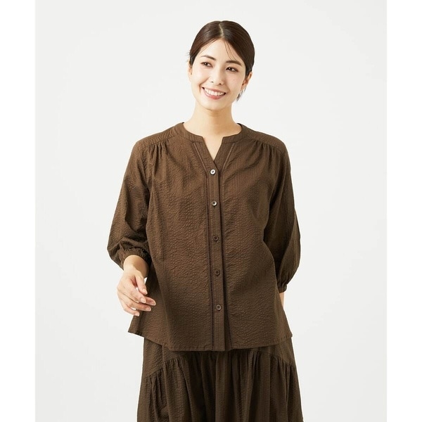 ジャンニ・ロ・ジュディチェ（GIANNI LO GIUDICE）/[洗える・日本製]ミラクルウェーブブラウス