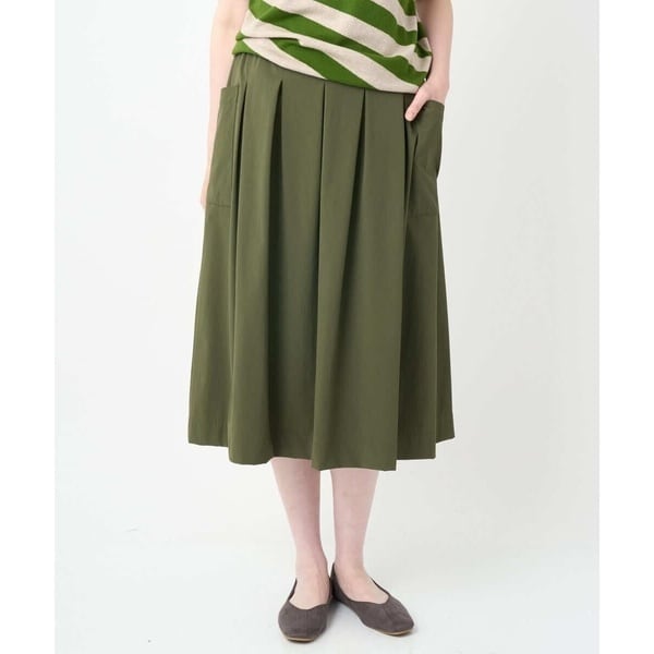 ジャンニ・ロ・ジュディチェ（GIANNI LO GIUDICE）/[洗える・日本製]ナイロンライトクロスストレッチスカート