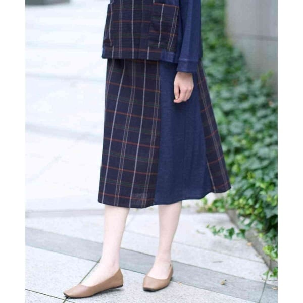 ジャンニ・ロ・ジュディチェ（GIANNI LO GIUDICE）/[洗える・日本製]二重織チェックスカート