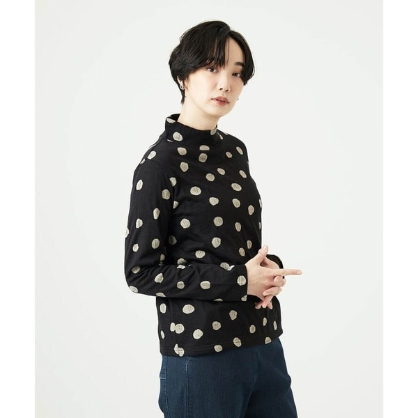 ジャンニ・ロ・ジュディチェ（GIANNI LO GIUDICE）/[洗える・日本製]先染め接結ドットジャガードカットソー