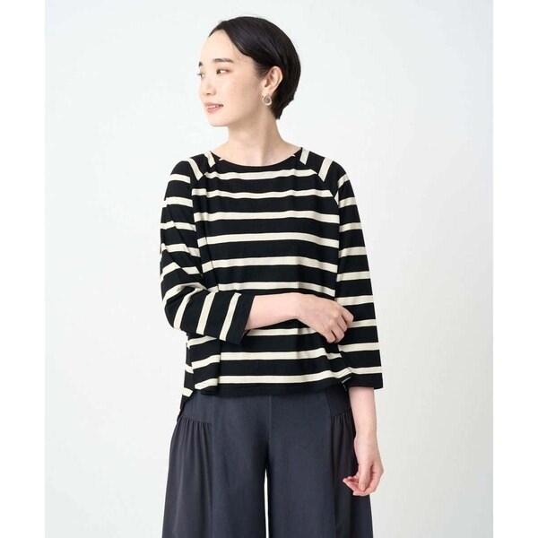 ジャンニ・ロ・ジュディチェ（GIANNI LO GIUDICE）/[洗える・日本製]抜染ボーダープリントカットソー