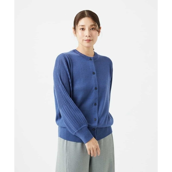 ジャンニ・ロ・ジュディチェ（GIANNI LO GIUDICE）/[洗える]ウール混リブニットカーディガン