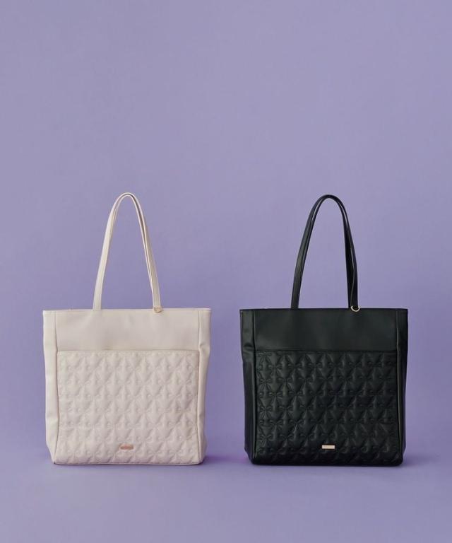 メゾン ド フルール（Maison de FLEUR）/リボンキルティングキャリーオントート