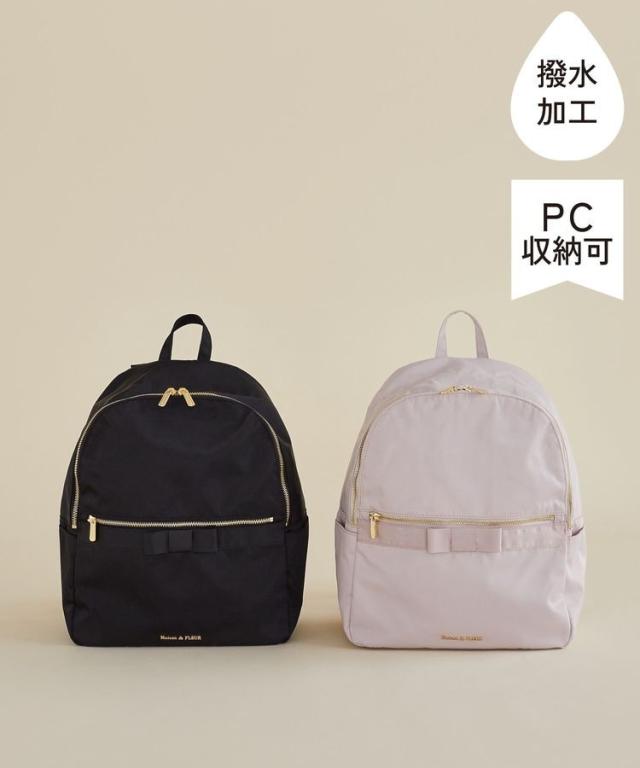メゾン ド フルール（Maison de FLEUR）/撥水加工オペラリボンリュック