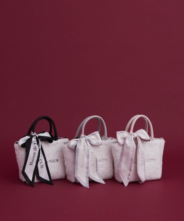 メゾン ド フルール（Maison de FLEUR）/スカーフ付きボア2WaySトートバッグ