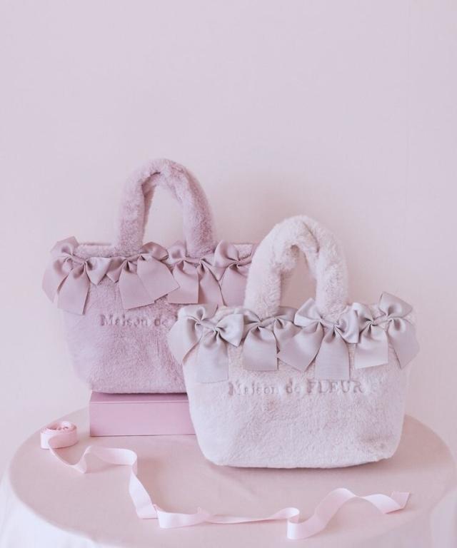 メゾン ド フルール（Maison de FLEUR）/ピンクマニア2Wayファーリボンバッグ