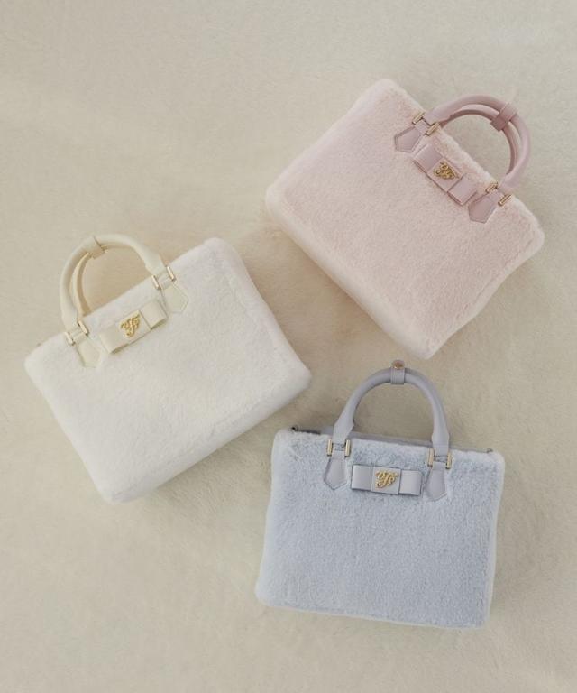 メゾン ド フルール（Maison de FLEUR）/【限定カラーあり】フェイクファー中仕切りバッグ
