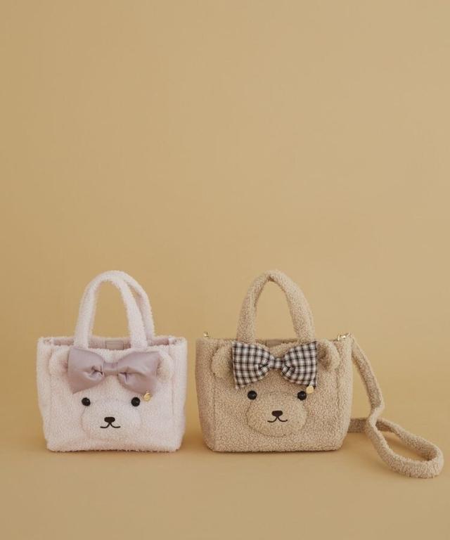 メゾン ド フルール（Maison de FLEUR）/リボンベアショルダートートバッグ