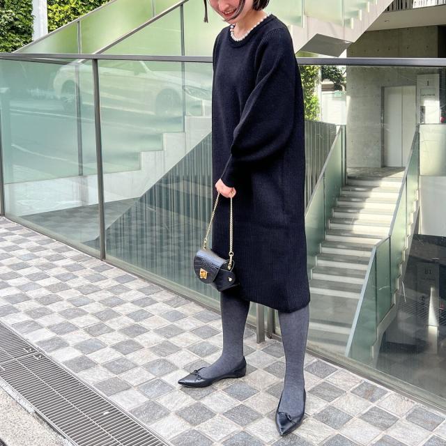 ノーリーズ（NOLLEY’S）/◇【WEB限定】《手洗い可能》パール付き片畦ニットワンピース