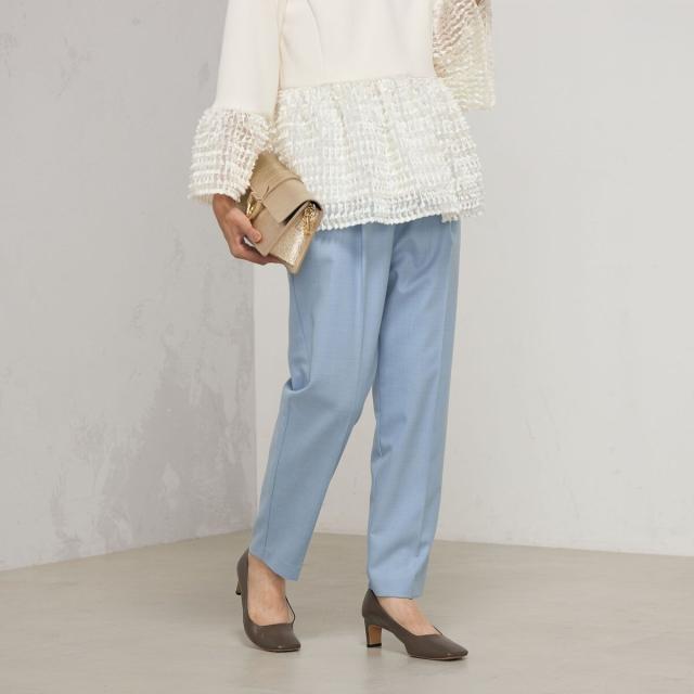 ノーリーズ（NOLLEY’S）/ウール混ウォッシャブルインゴムパンツ